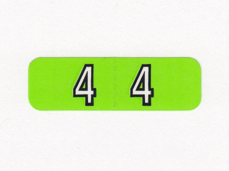 Brunswick Mini Numeric Colour Coded Labels - 0350 Series – Acme Visible ...