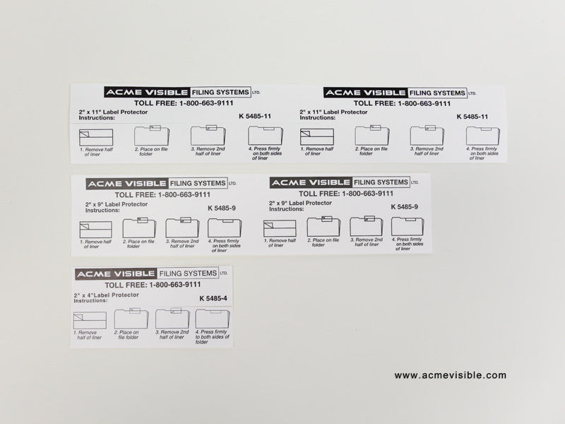 Acme Mylar Label Protectors - K5485 Series – Acme Visible