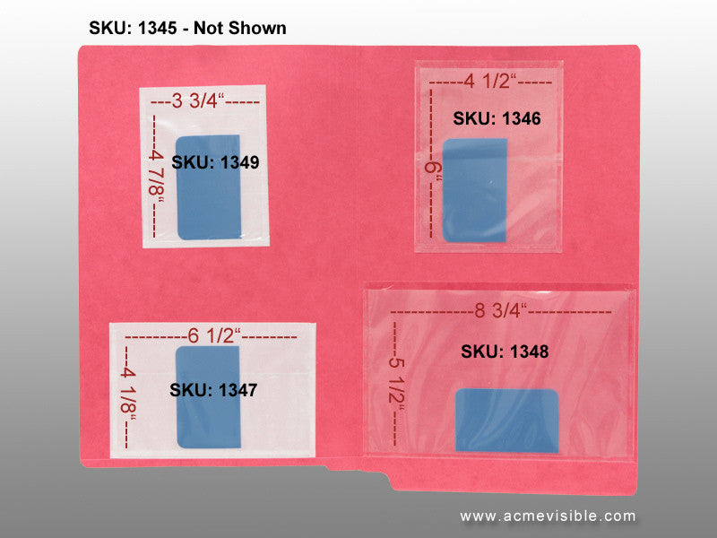 Self Adhesive Poly Pockets – ACME VISIBLE Filing Systems