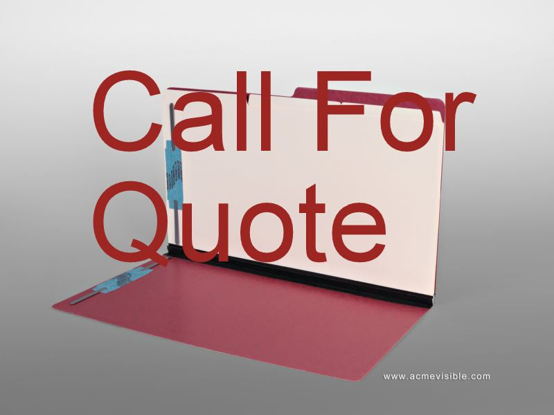 Made To Order Classification Folders – ACME VISIBLE Filing Systems