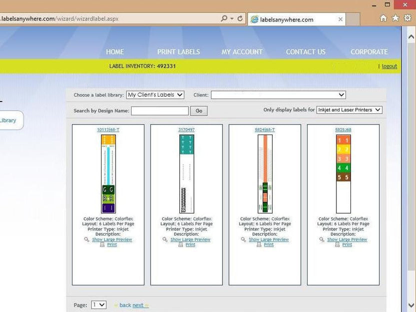 Colorflex Label Printing Software – ACME VISIBLE Filing Systems