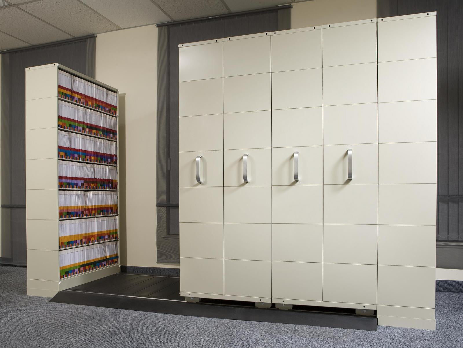 Spacefile Mini Storage Aisle System – ACME VISIBLE Filing Systems